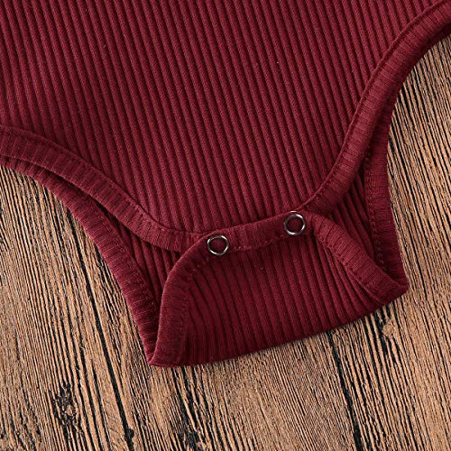 Buy Ambabe Newborn Baby Girl Summer Clothes Sleeveless Solid Color ...