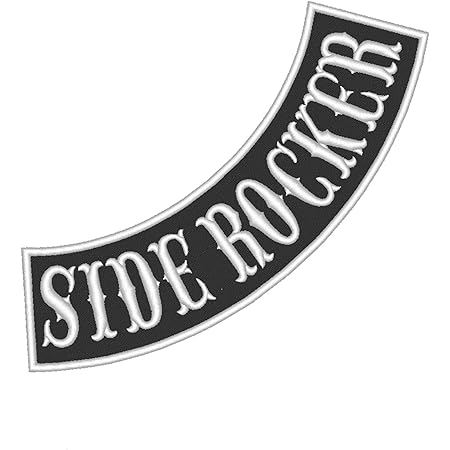 Amazon.com: Custom Embroidered Side Rocker Patch - Vest Back Patch ...