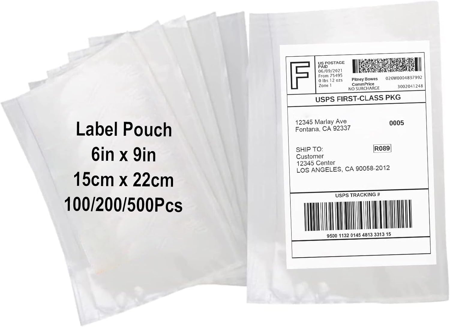 Amazon.com : MBLABEL 100 Pcs-6x9 Shipping Envelopes, Packing List ...