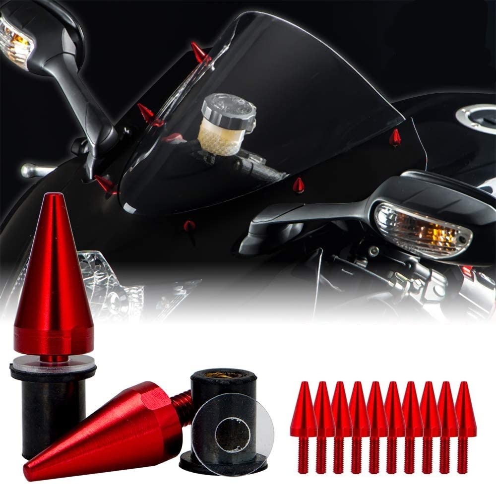 Snapklik.com : AeroBon 10 Sets M5 X 15 Mm Universal Fit Windshield Bolt ...