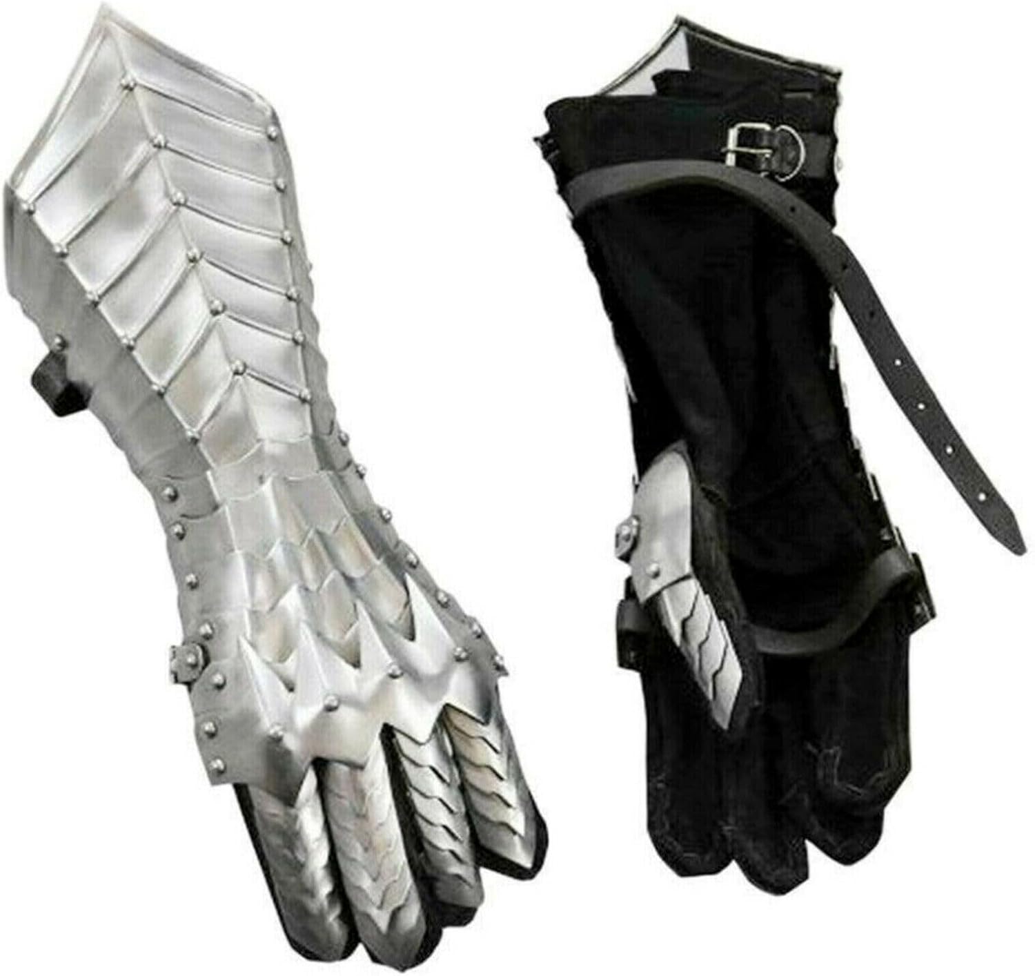 Amazon.com: OWKEES Medieval Gauntlets Gothic Armor Gauntlets SCA LARP ...