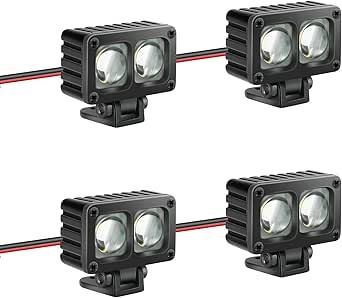 Amazon.com: Zhongzhen RC Light Bar RC Crawler Lights LED Headlight 4PCS ...