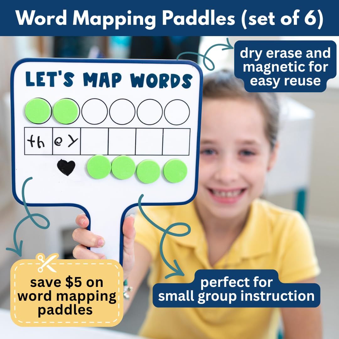 Snapklik.com : 6 Map-Its Paddles For Word Mapping Hands-On Phonemic ...