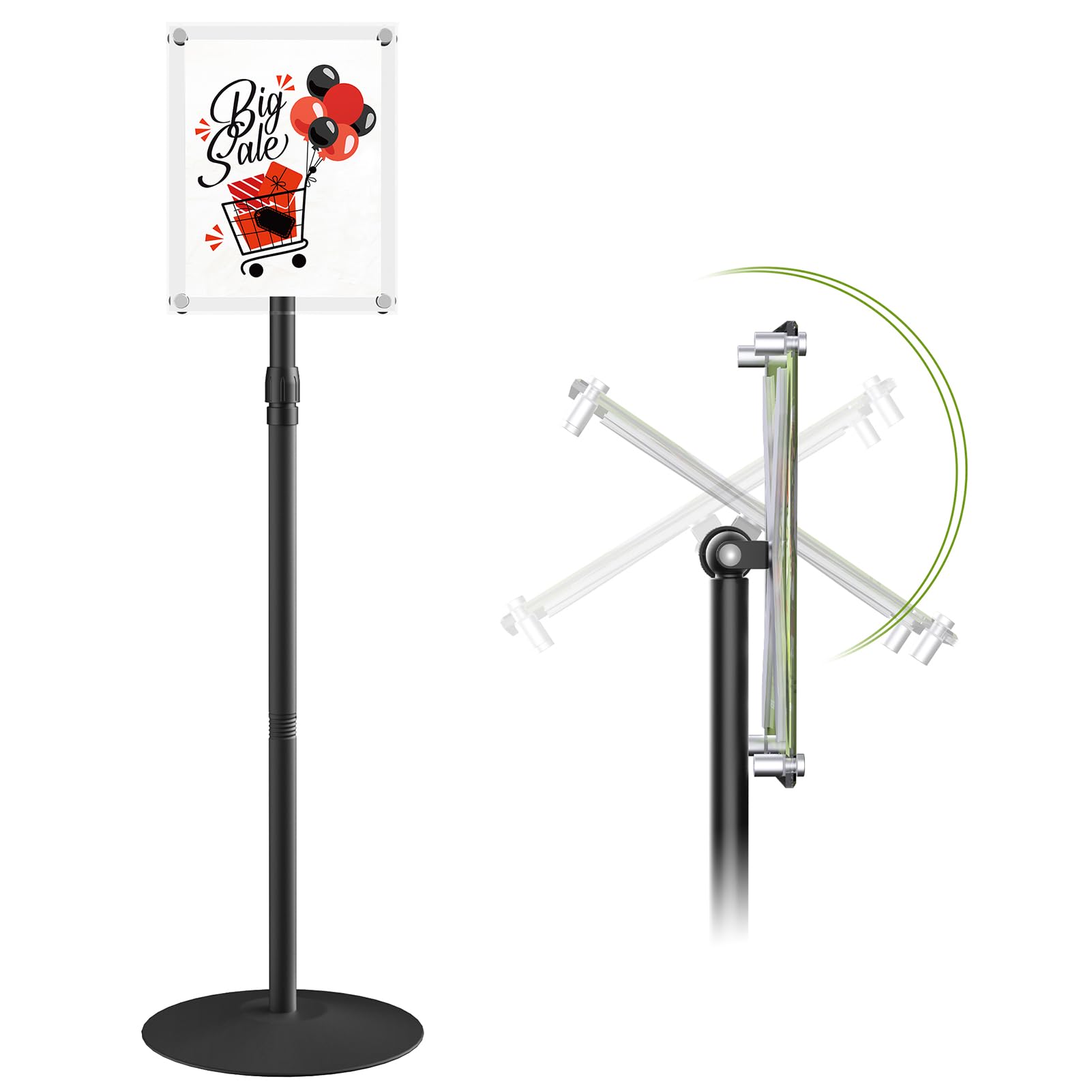 Buy RelxSign Holder Stand - Adjustable Sign Stands for Display - Heavy ...