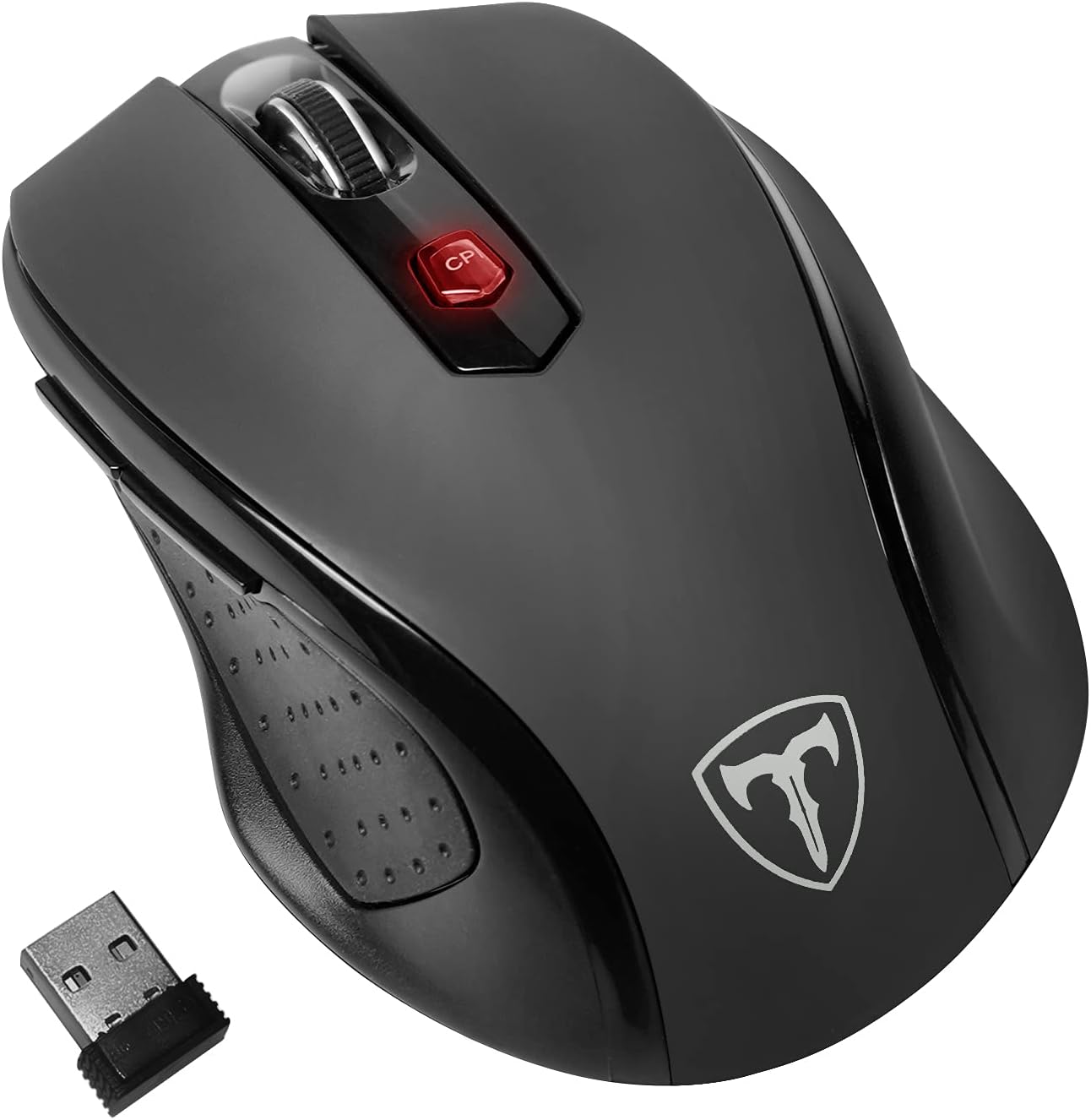 INPHIC Mouse Inalámbrico Recargable, 2.4G Ergonómico Ratón Silencioso ...