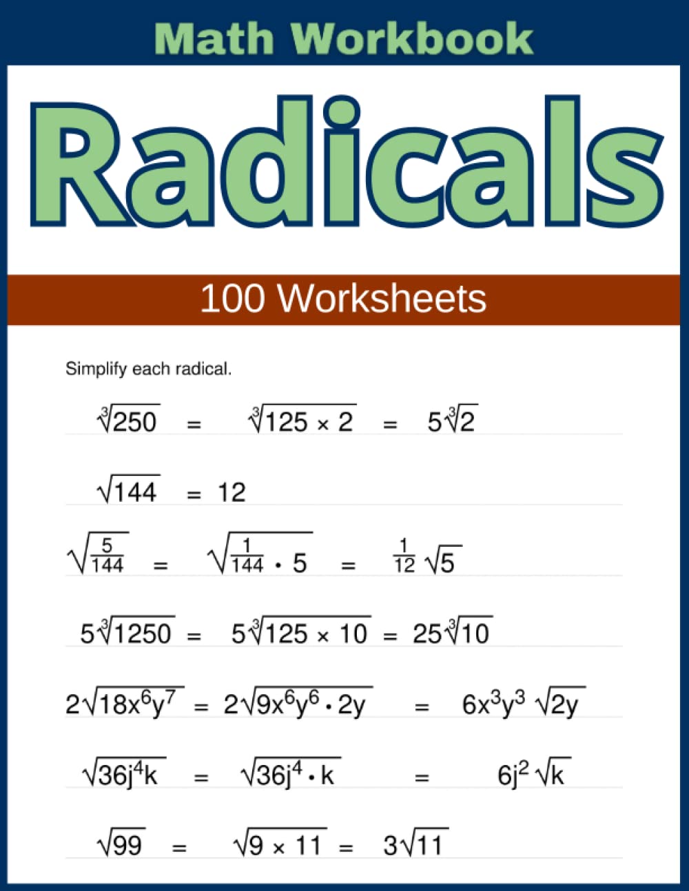 Radical Math Worksheets