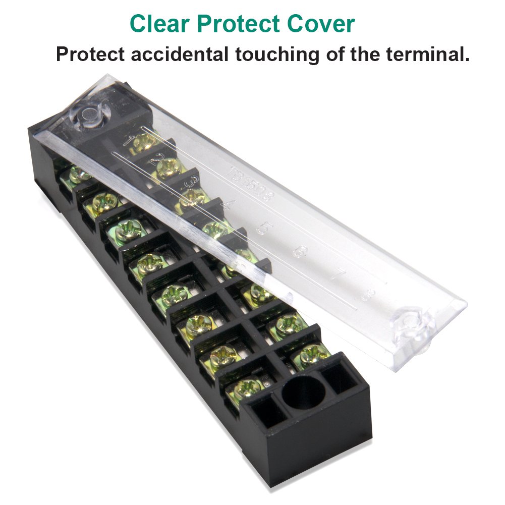 Snapklik.com : MILAPEAK Terminal Block And Strip - 12pcs (6 Sets) 8 ...