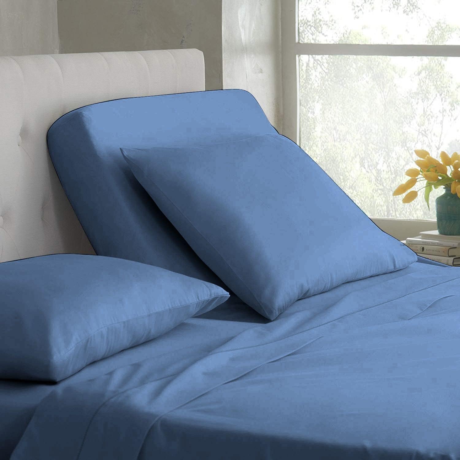 Amazon.com: Top Split Queen Sheets Sets for Adjustable beds, Half Split ...