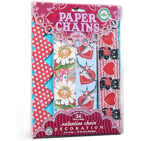 Amazon.com: Mighty Bright Paper Chain Strips 1"X8" 180/Pkg-Assorted Colors