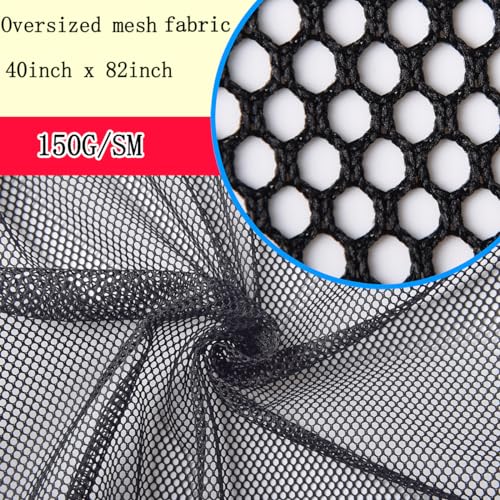 Snapklik.com : BoomSesame 150GSM Black Mesh Fabric, 40 X 82 Inch ...