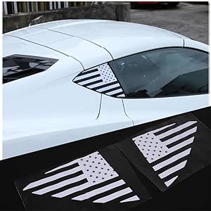 Amazon.com - Suetlcoity Car Window Stickers Compatible with Corvette C8 ...