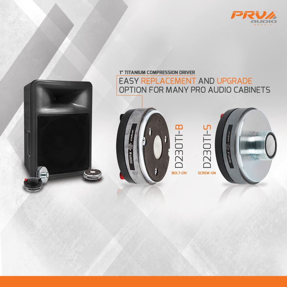 Snapklik.com : PRV AUDIO 1" Exit Screw-on Driver D230Ti-S 60 Watts 8 ...