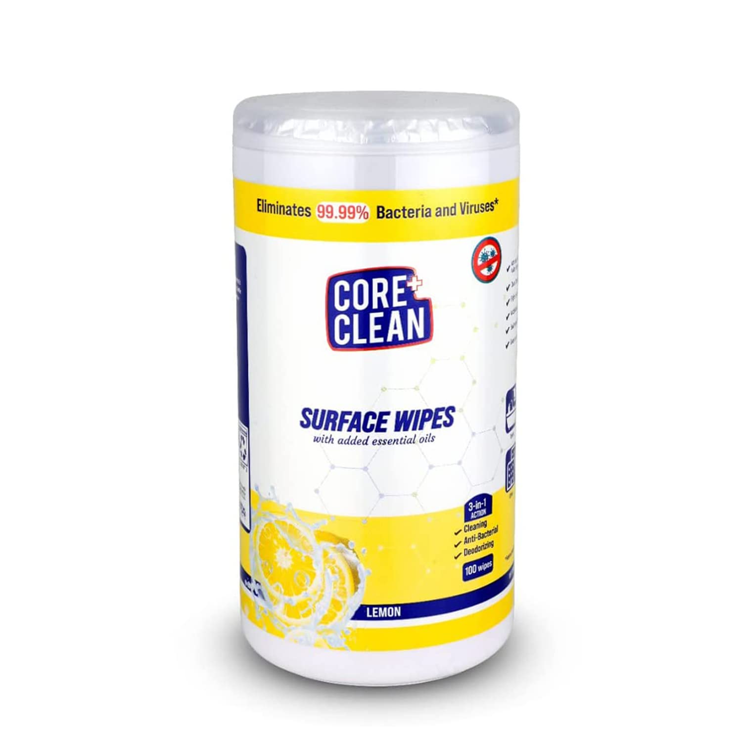 Core Clean Disinfecting Surface Wipes, Disinfectant Multi Purpose Wet ...