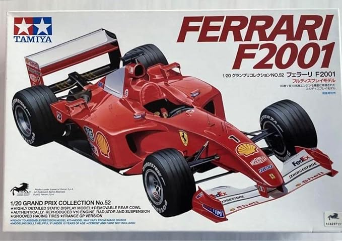 Amazon | タミヤ F1 プラモデル フェラーリ F2001 1/20 | プラモデル 通販