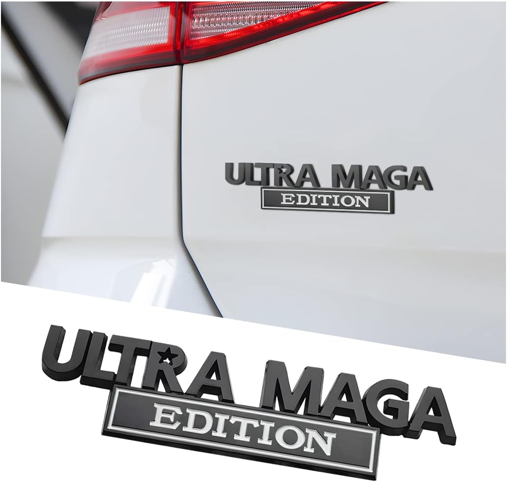 Amazon.com: AICEL Ultra MAGA Edition Emblems, 3D Raised Full Metal Car ...