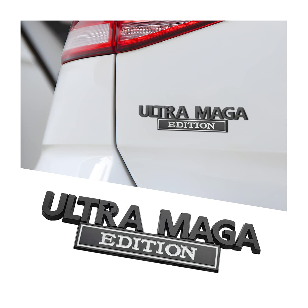 Amazon.com: AICEL Ultra MAGA Edition Emblems, 3D Raised Full Metal Car ...