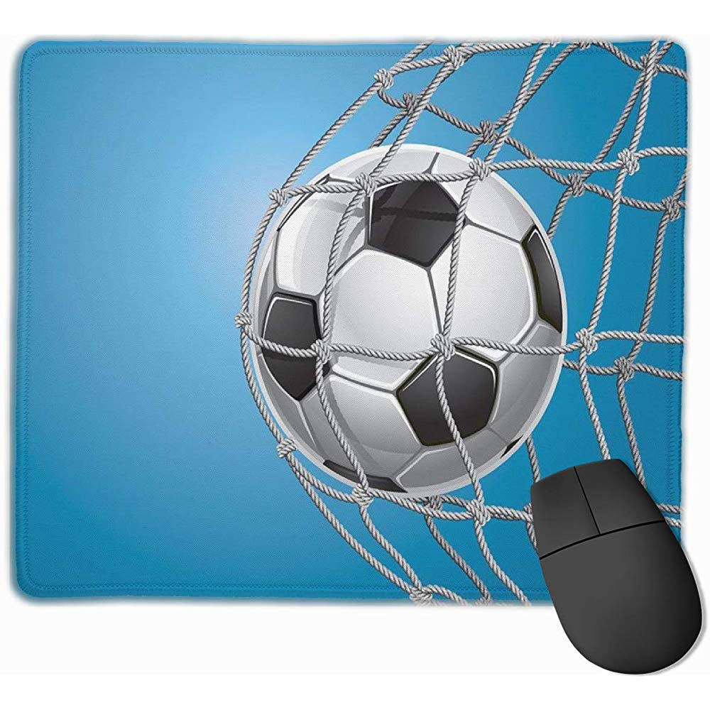Small Raincoat Gaming Mouse Pad Soccer Goal Football Winning Mousepad ...