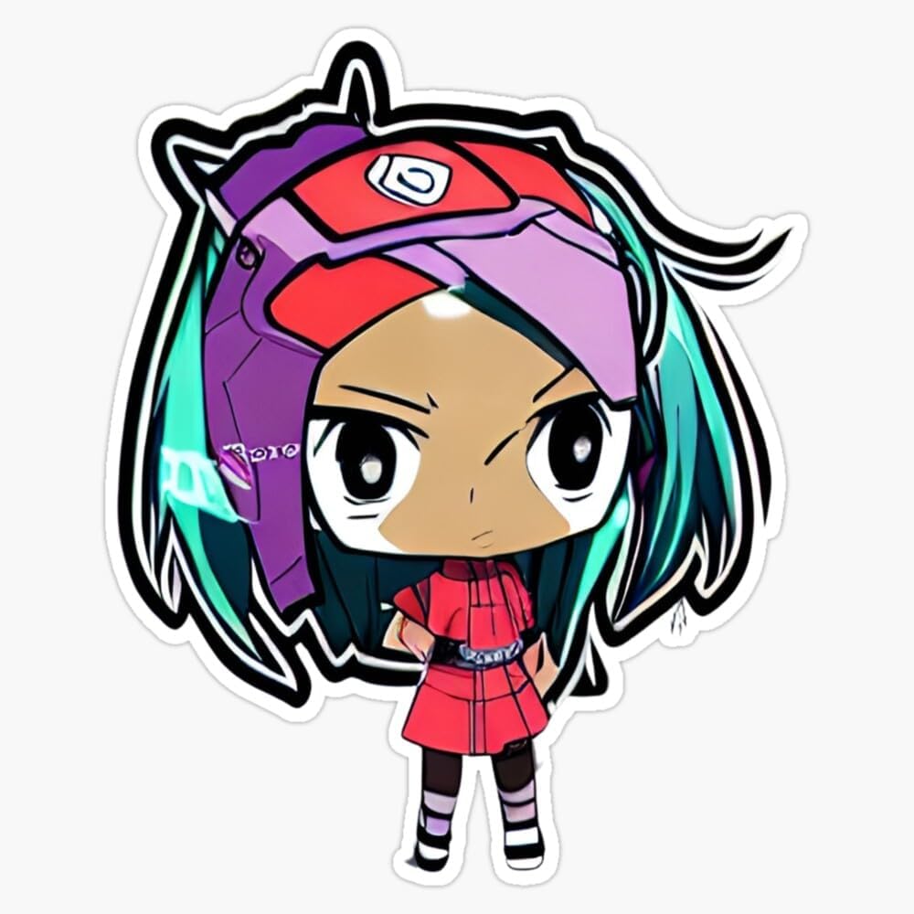 Amazon.com: Magnet Black Anime Pfp Girl 1 Magnet Vinyl Decal Sticker 5 ...