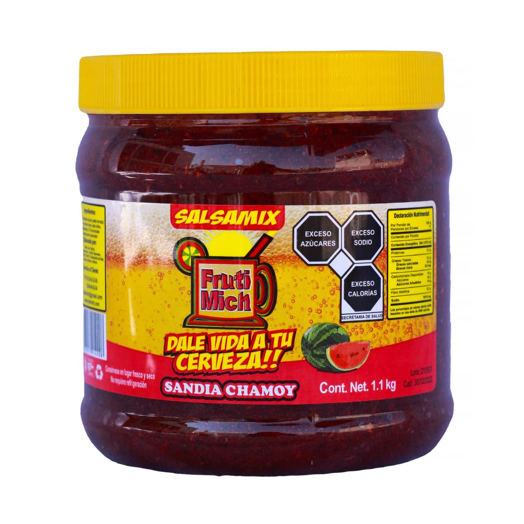 Frutimich pulpa para escarchar micheladas sabor Sandía Chamoy : Amazon ...