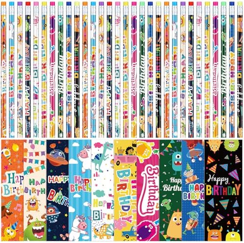Amazon.com : TecUnite 240 Pcs Birthday Gifts for Students120 Happy ...