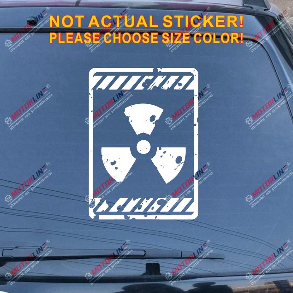Amazon.com: Jursey Auto Radioactive Symbol Radiation Decal Sticker Car ...