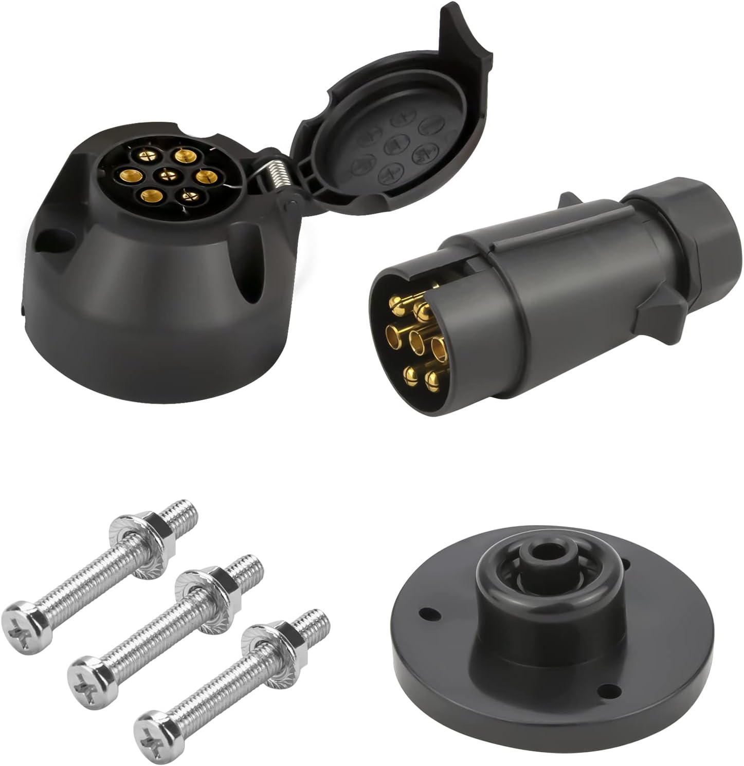 Maypole 7 Pin 12N Pre-Wired Towbar Socket Assembly Complete with 1.5m ...