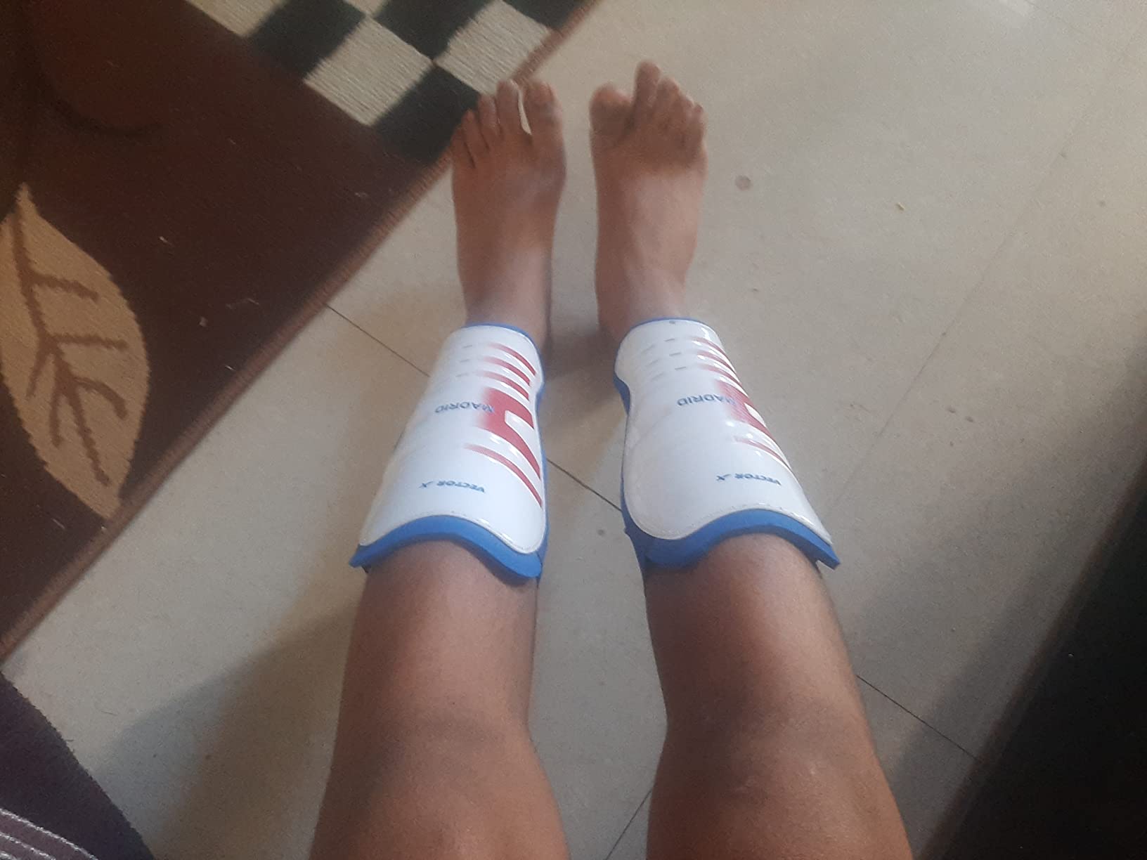 Buy Vector X Madrid Shinpad (White-Blue) Online at Low Prices in India ...