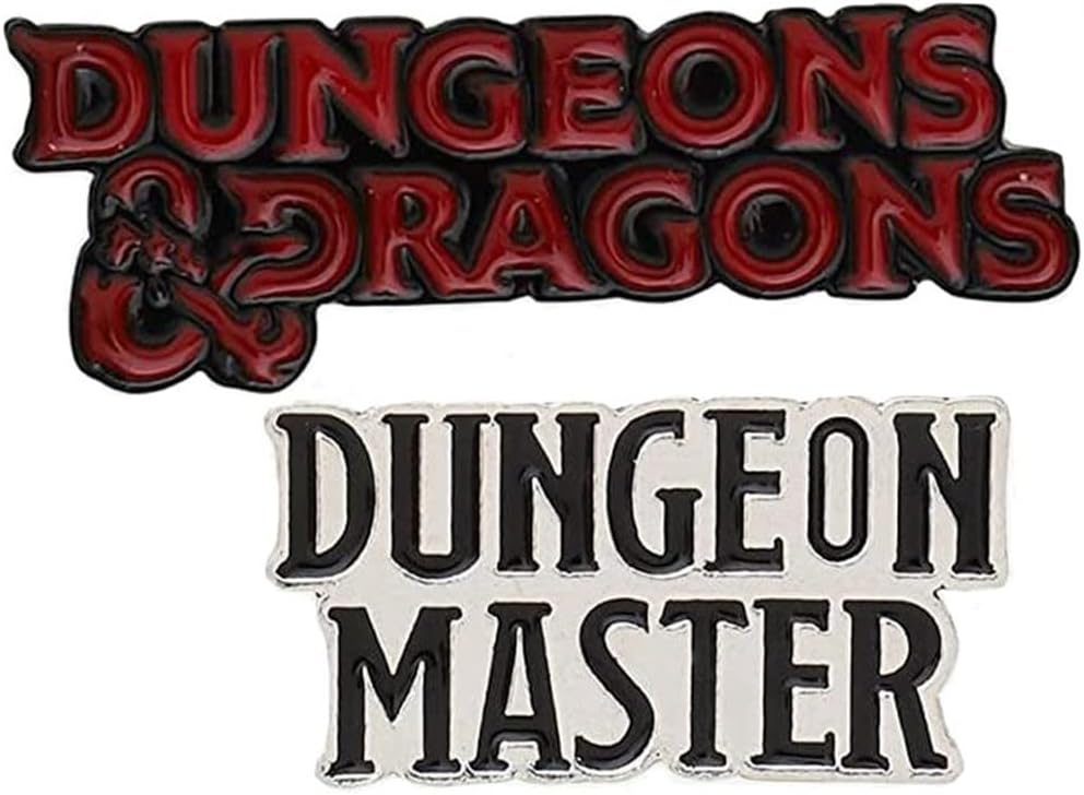 Amazon.com: Creative Dungeon and Dragon Punk DND Alloy Brooch Dungeon ...