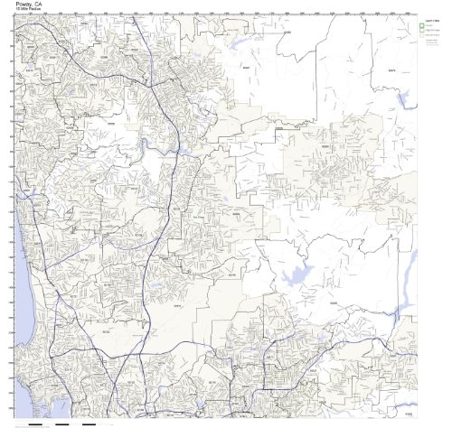 Poway, CA ZIP Code Map Not Laminated: Amazon.com: Office Products