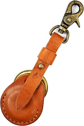 Amazon.co.jp: atelierCODEL AirTag ケース キーホルダー エアタグケース 栃木レザー (ブラウン) : ファッション