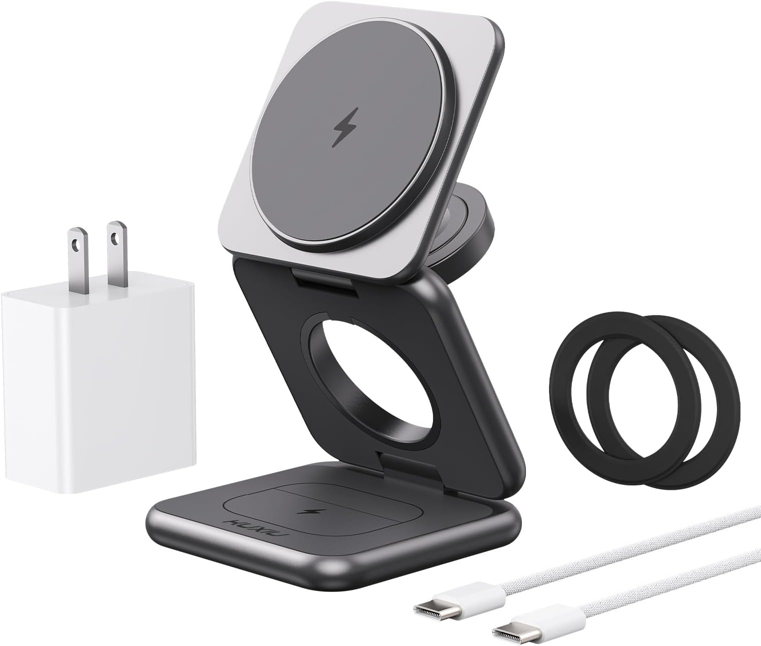 Amazon.com: Foldable 3 in 1 Wireless Charging Station for Samsung, KU ...