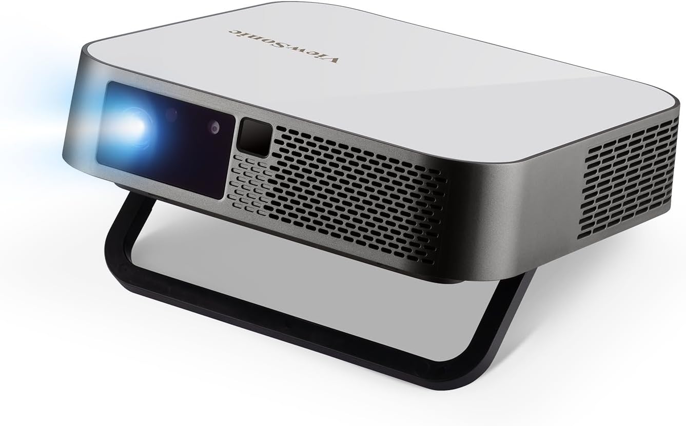 ViewSonic M2e Full HD 1080p Mini Portable Projector, 400 ANSI Lumens ...