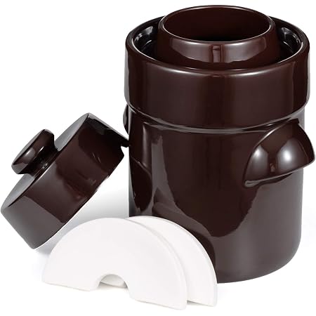 Amazon.com: Kenley Fermentation Crock 5 Liter and Pounder - 1.3 Gallon ...