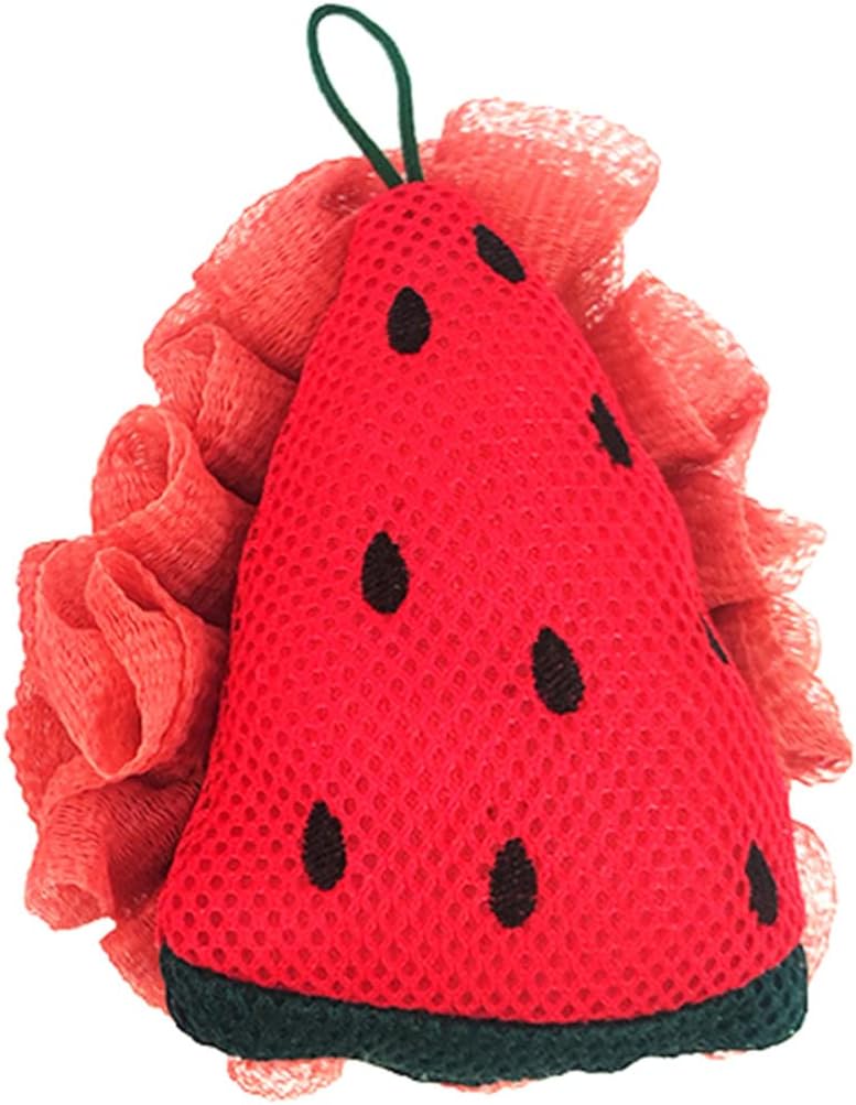 Amazon.com: Cute Loofah Fun Colorful Cartoon Design Mesh Pouf 7” x 4 ...