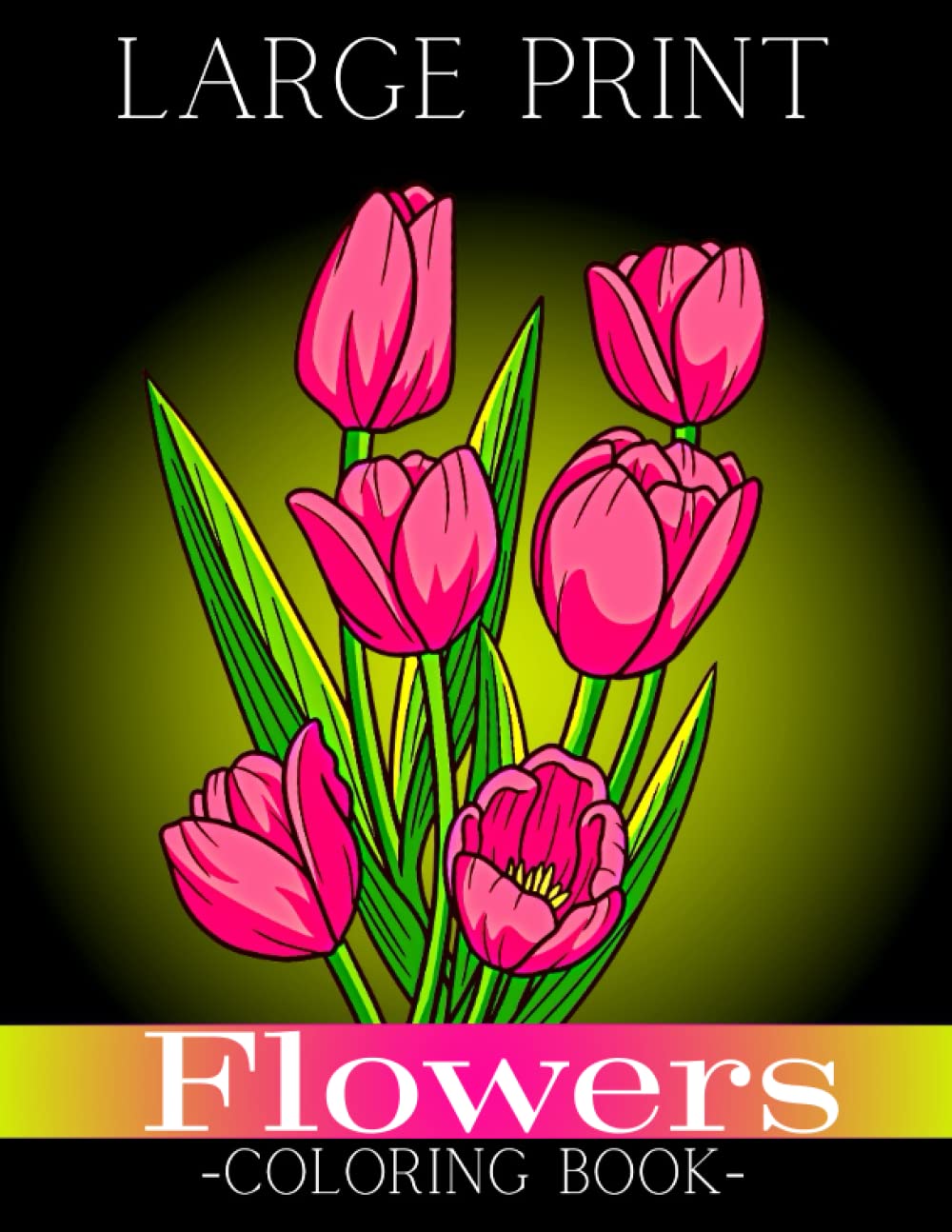 Snapklik.com : Large Print Flowers Coloring Book: Simple And Bold ...
