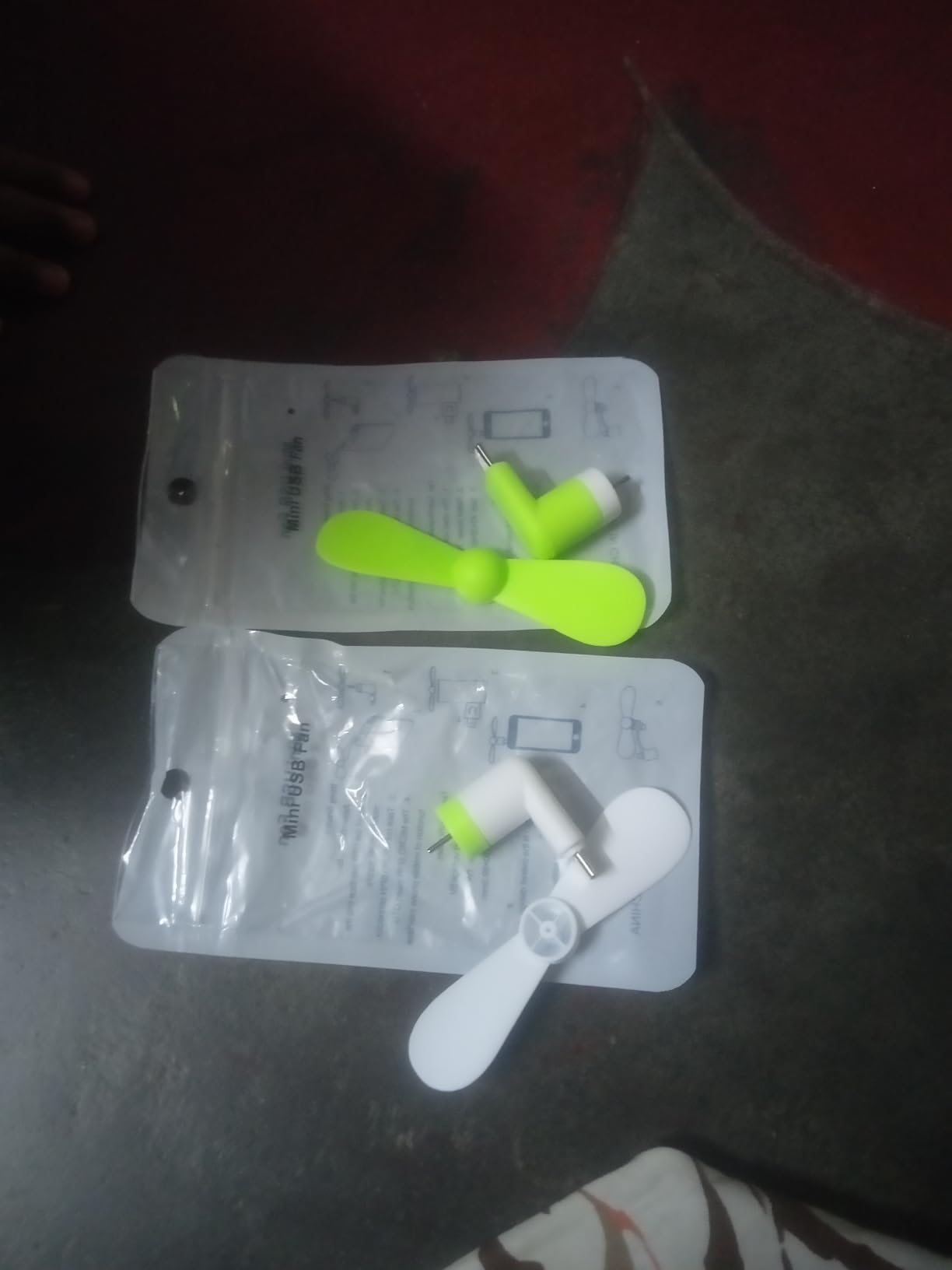 BLAXSTOC Combo of Micro USB Mini Fan & Type-C Mini Fan 2-Blade Fan High ...