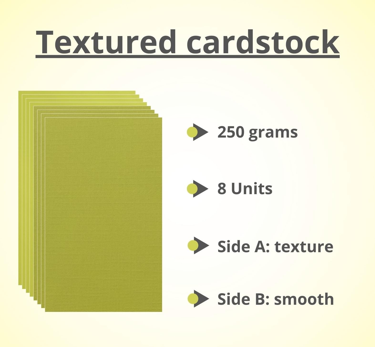 ASENME Colored Cardboard, Lemon Yellow, A3 Size Textured Cardboard ...