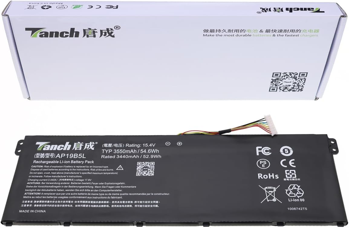 Amazon.com: AP19B5L Laptop Battery Replacement for ACER Aspire 5 A515 ...