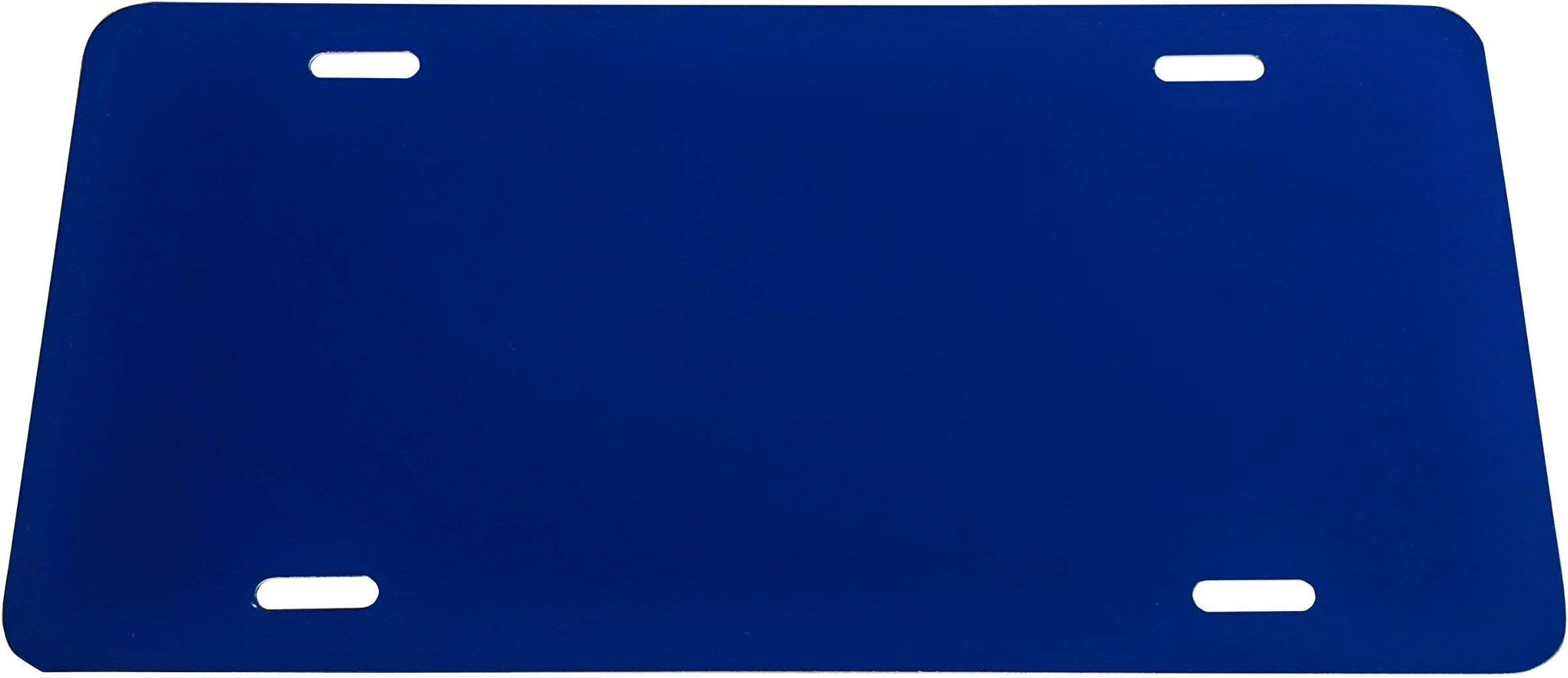 Amazon.com: DMSE Wholesale Blue Blank Metal Aluminium Automotive ...