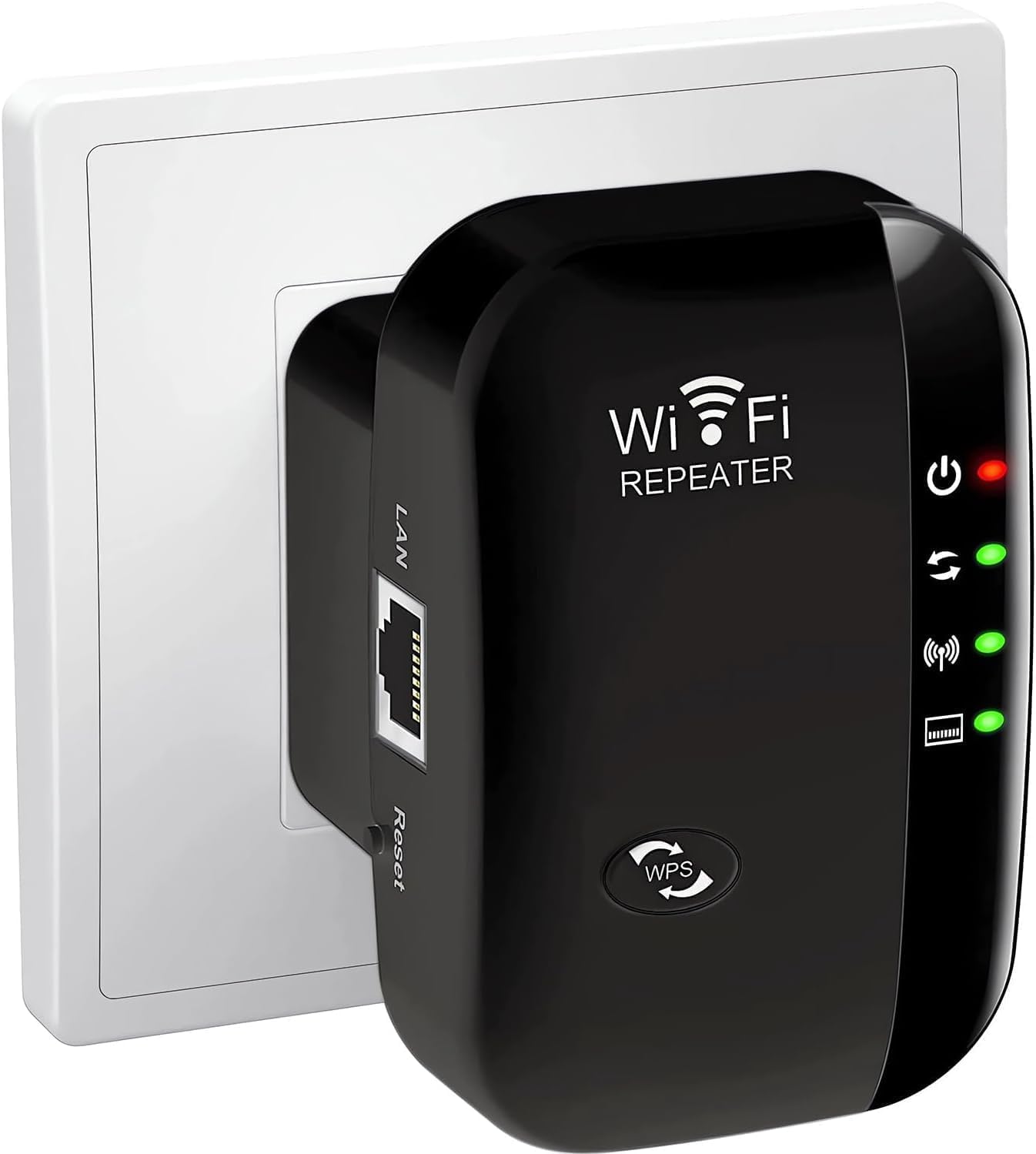WiFi Range Extender, WiFi Signal Booster to 3000sq.ft and30+ Devices ...