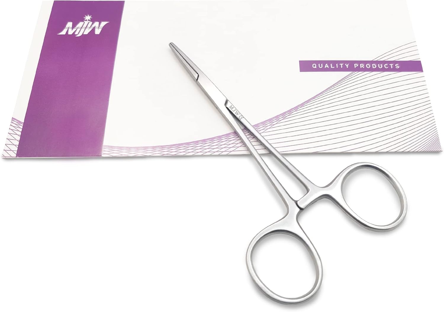 MJW Fishing Hemostat Locking Forceps 5" Stainless Steel Unhooking ...