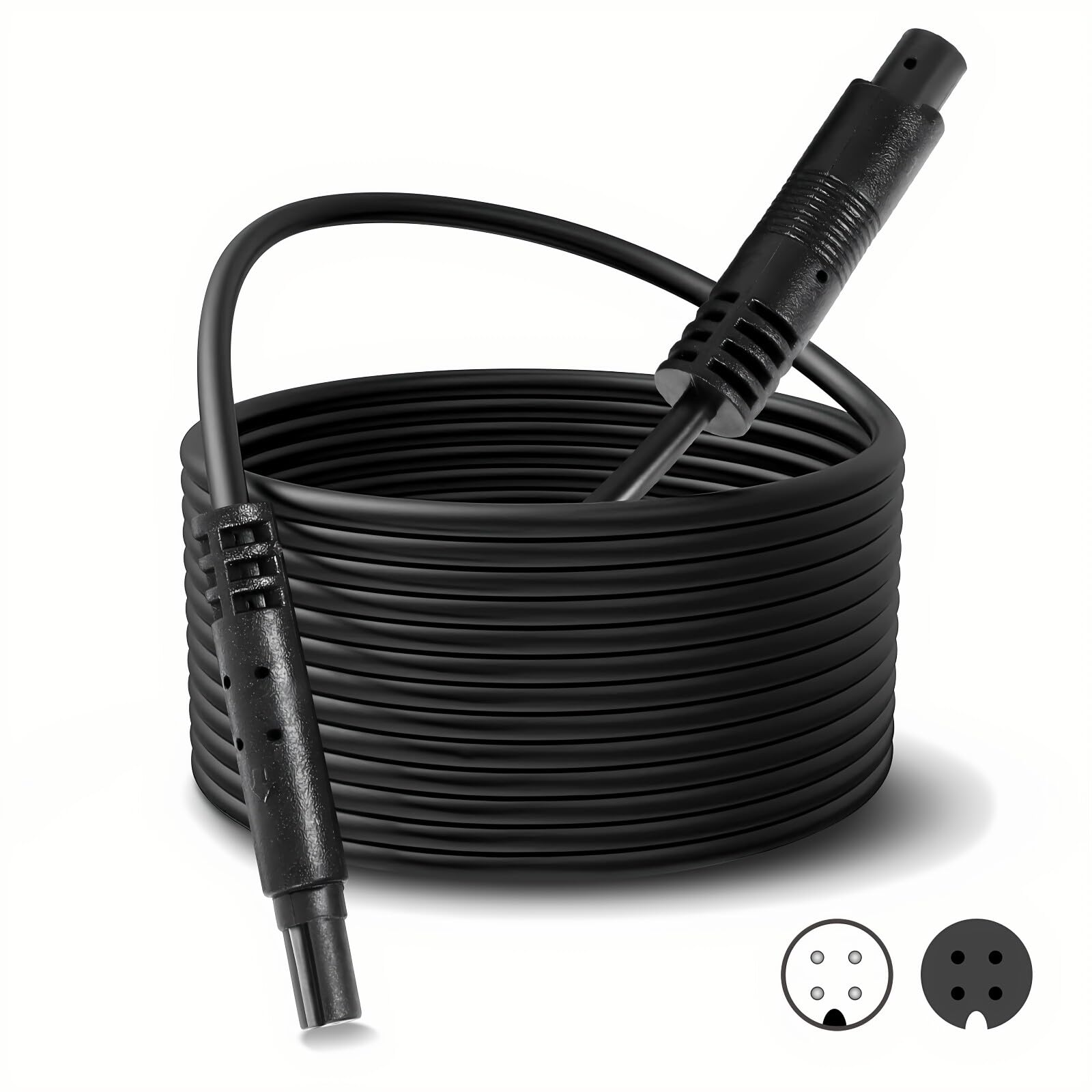 Amazon.com: MVSSP 4-Pin Backup Camera Extension Cable - Heavy-Duty Pure ...