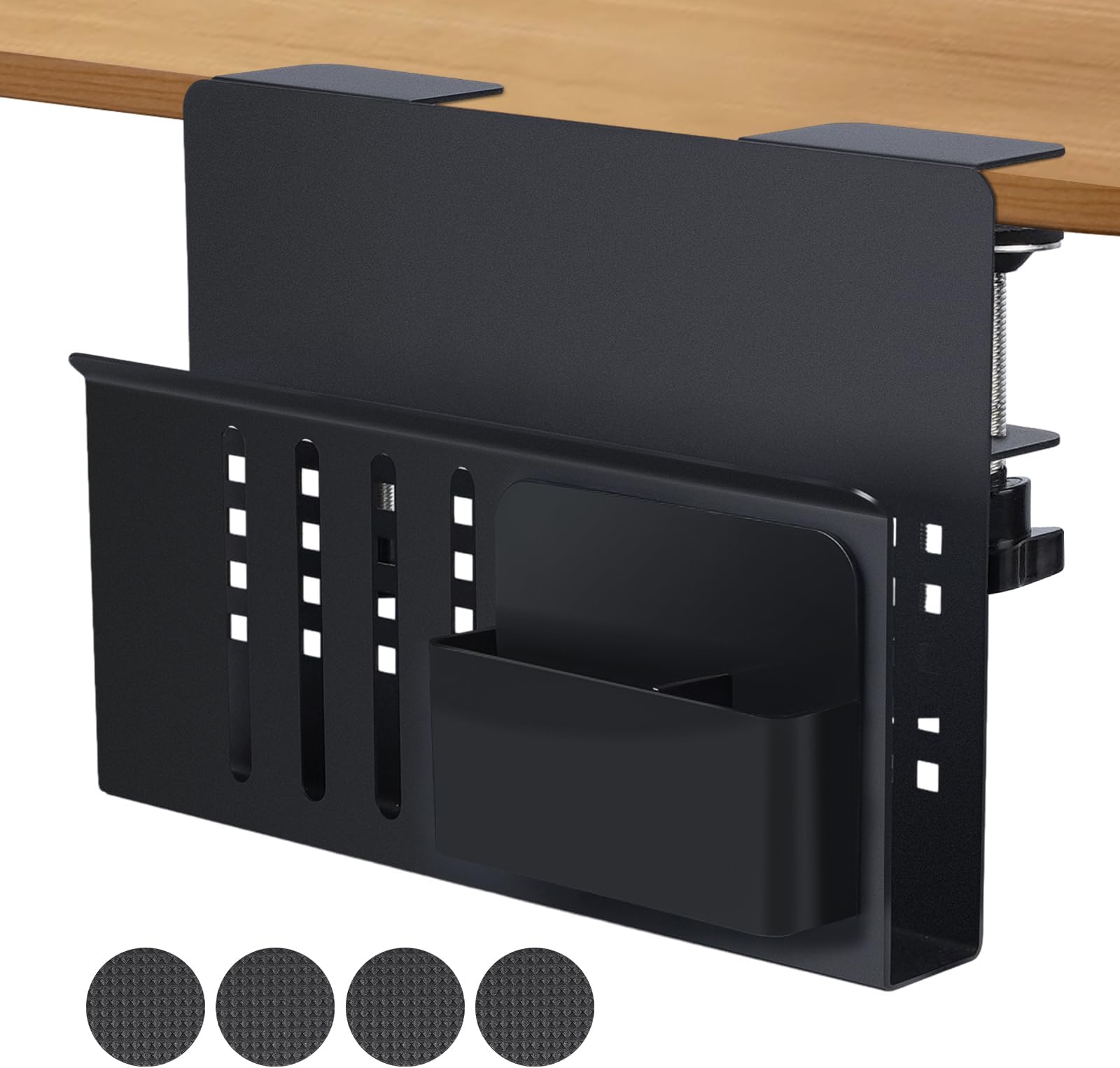Amazon.com: HZQHJRZ Desk Side Storage, Under Steel Hanging Organizer ...