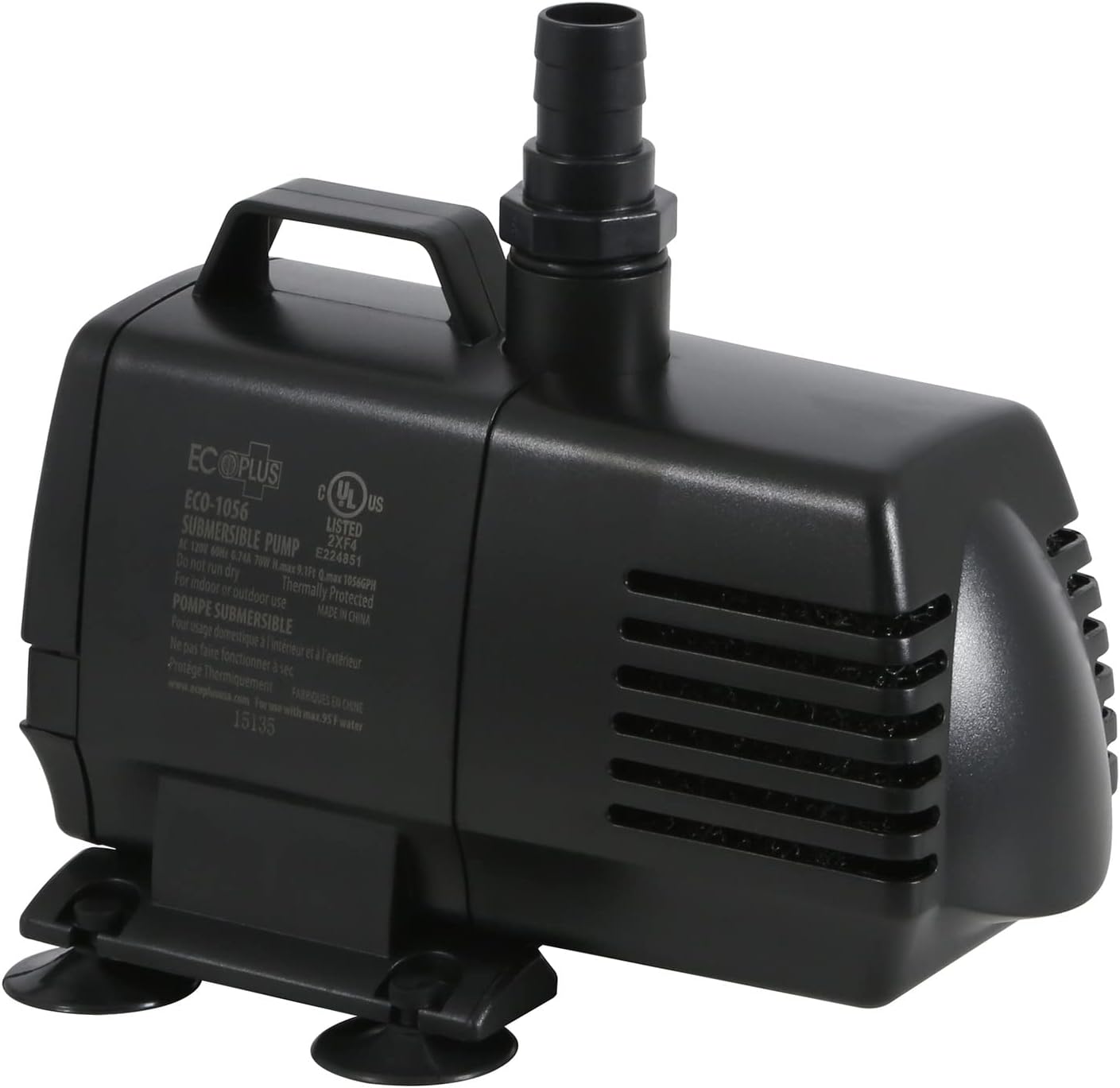 Amazon.com : EcoPlus HGC728310 Eco Water Pump Fixed Flow Submersible Or ...