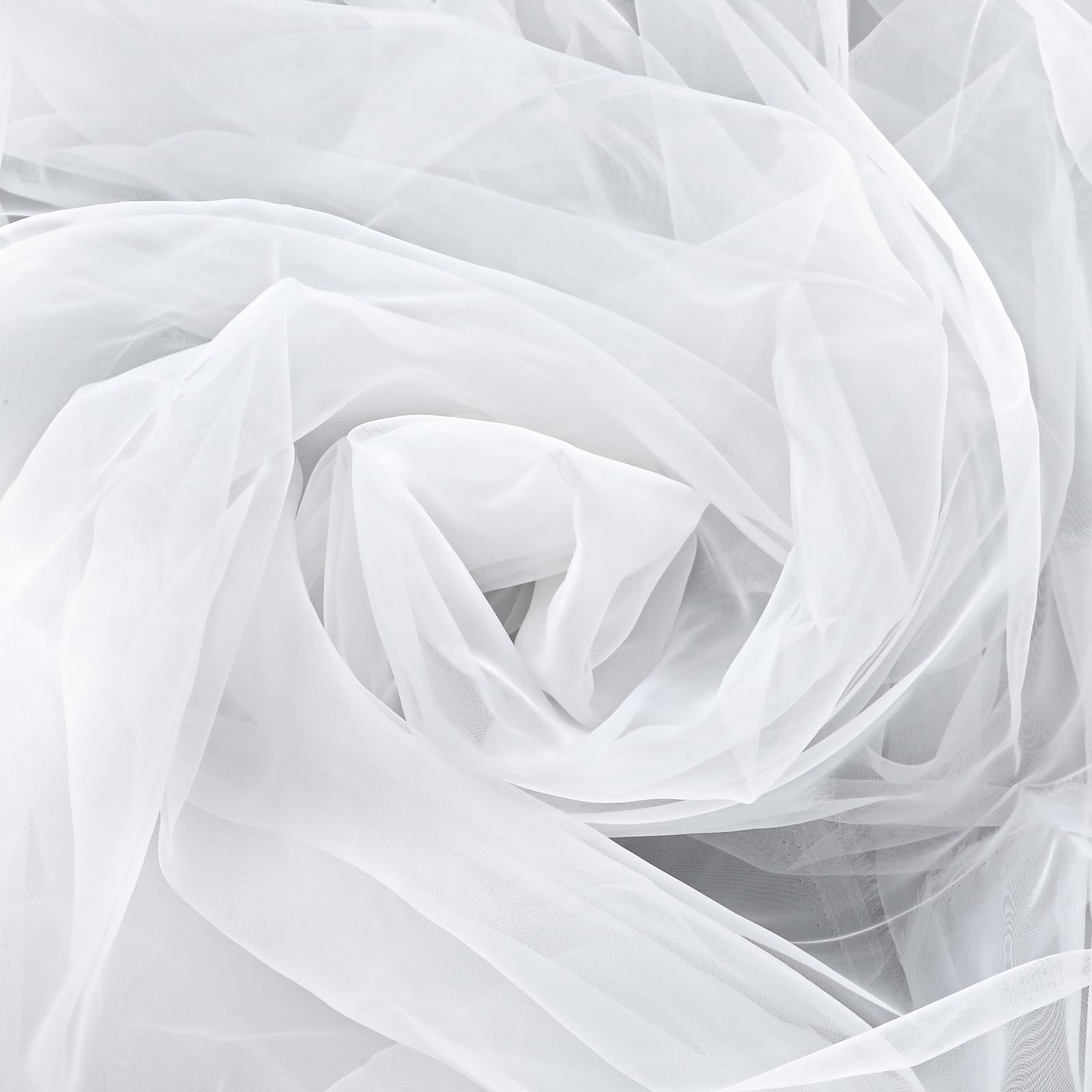 Amazon.com: White Organza Fabric 2 Yards Long 59" Wide Silk Organza ...