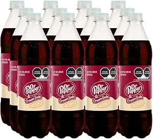 Dr Pepper Cream Soda 600ml, Botella Pet (12 pack) : Amazon.com.mx ...