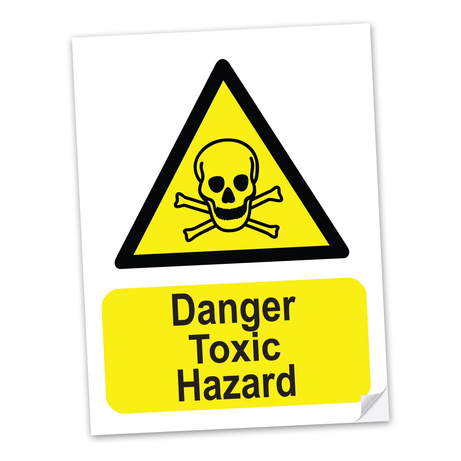 SAFESIGN Danger Toxic Hazard Vinyl Sign Stickers 200 X 150mm - Safety ...