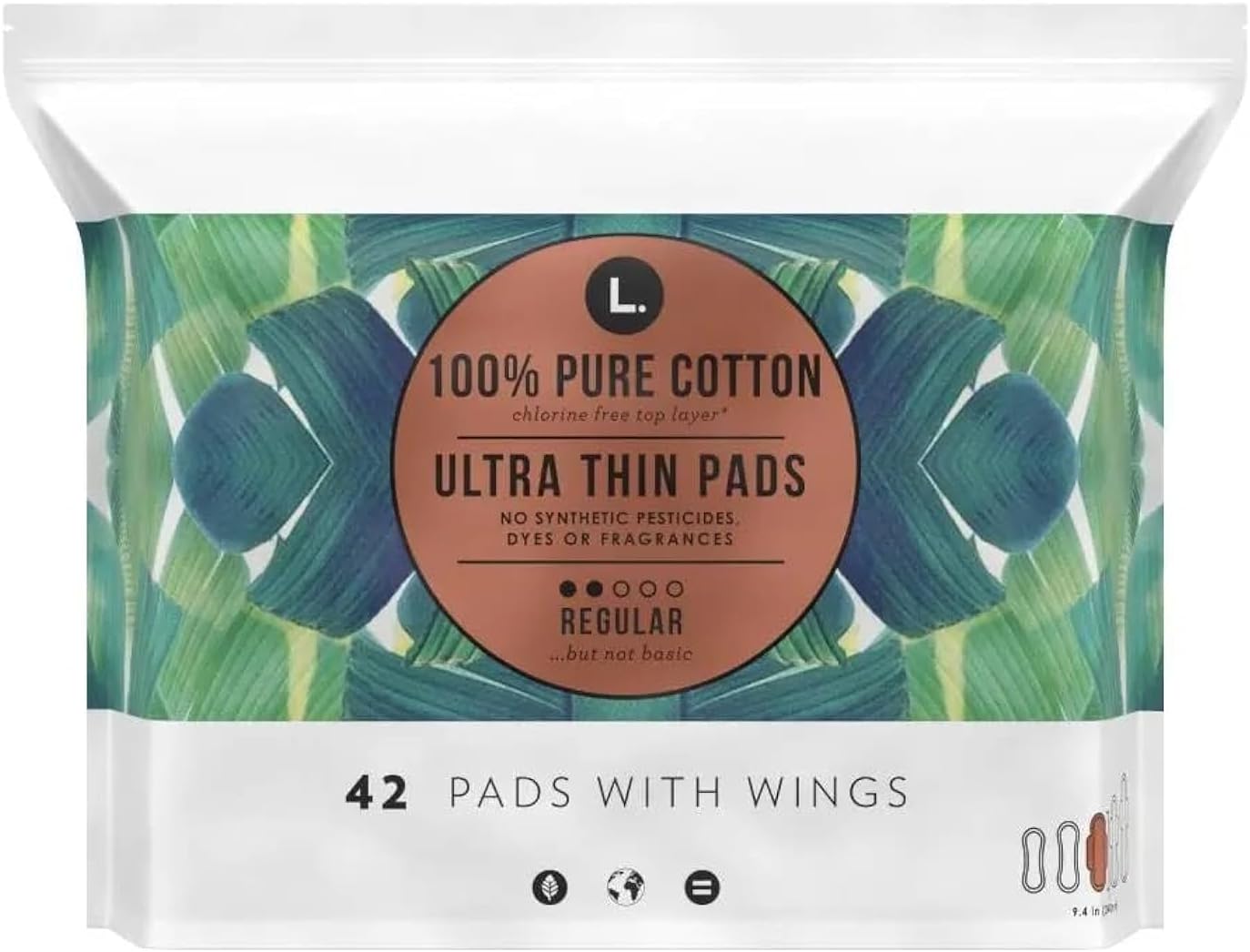 Amazon.com: L. Ultra Thin Pads for Women, Super Absorbency, 100% Pure ...