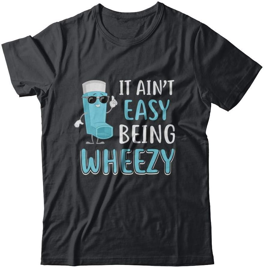 Amazon.com: TeesPass It Ain't Easy Being Wheezy Funny Asthma Inhaler ...