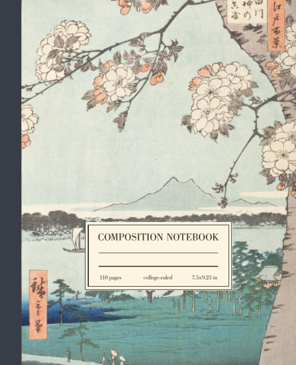 Composition Notebook College Ruled: Japanese Nature Landscape Vintage ...